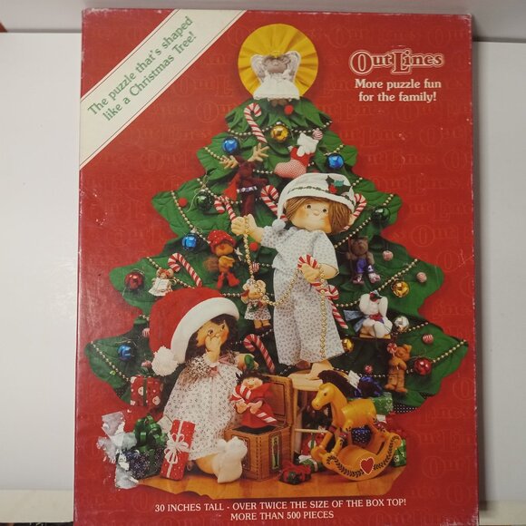 Springbok | Games | 981 Springbok Puzzle Outlines Christmas Tree Shaped ...
